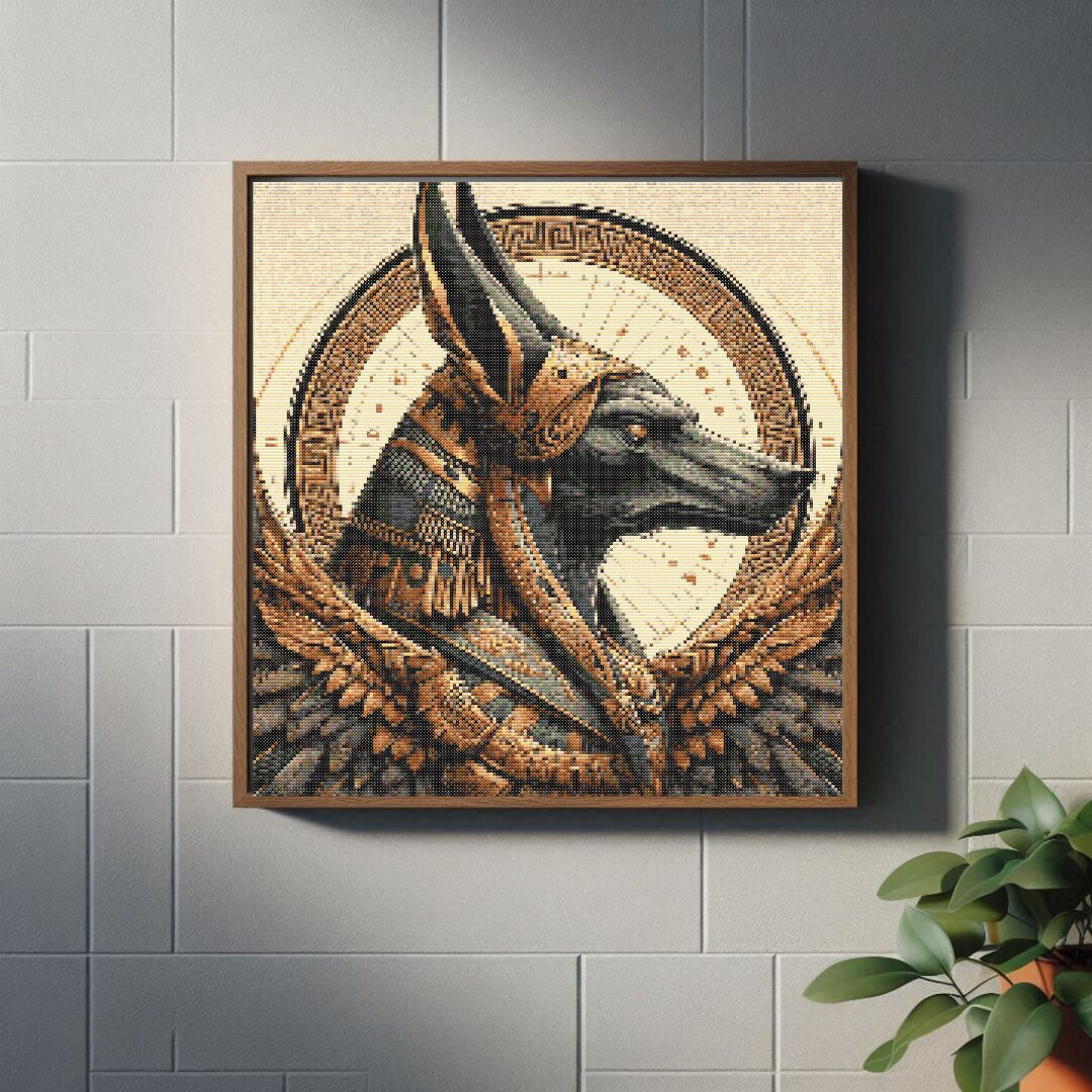 Ancient Egyptian Period Anubis Cross Stitch Model-digital Design ...