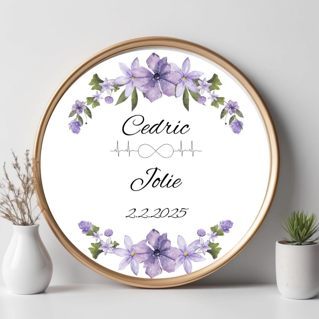 Personalized Wedding Metric Names and Date Keepsake Gift Custom PDF ...