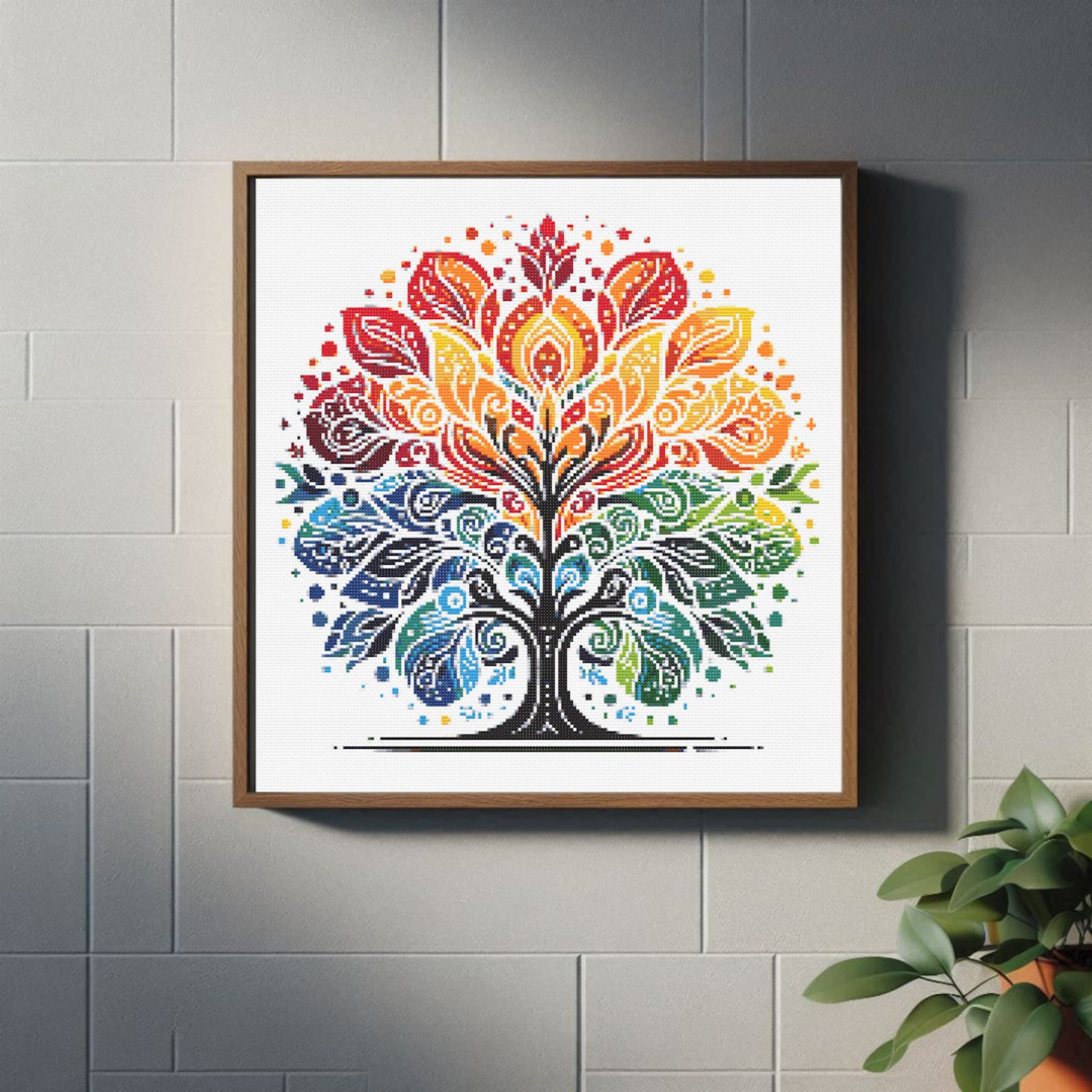 Tree of Life Themed Digital Crossstitch Pattern-download Pdf|easy and ...
