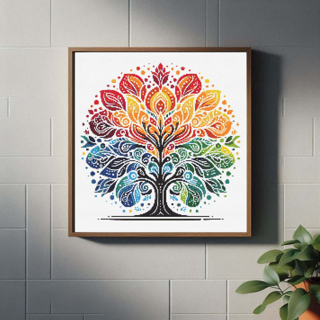 Tree of Life Themed Digital Crossstitch Pattern-download Pdfeasy and ...