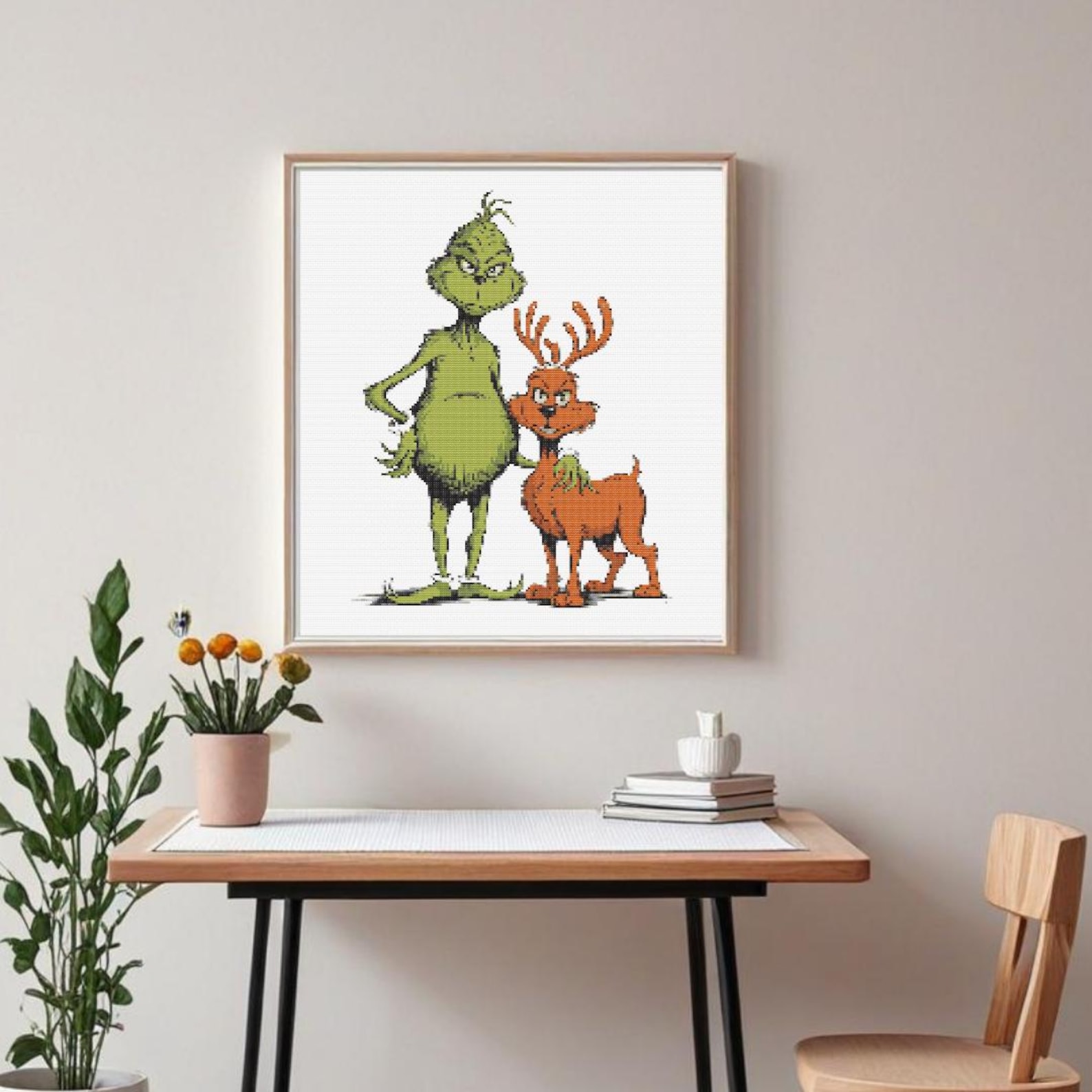 Christmas Grinch Counted Cross Stitch PDF Pattern-festive Holiday ...