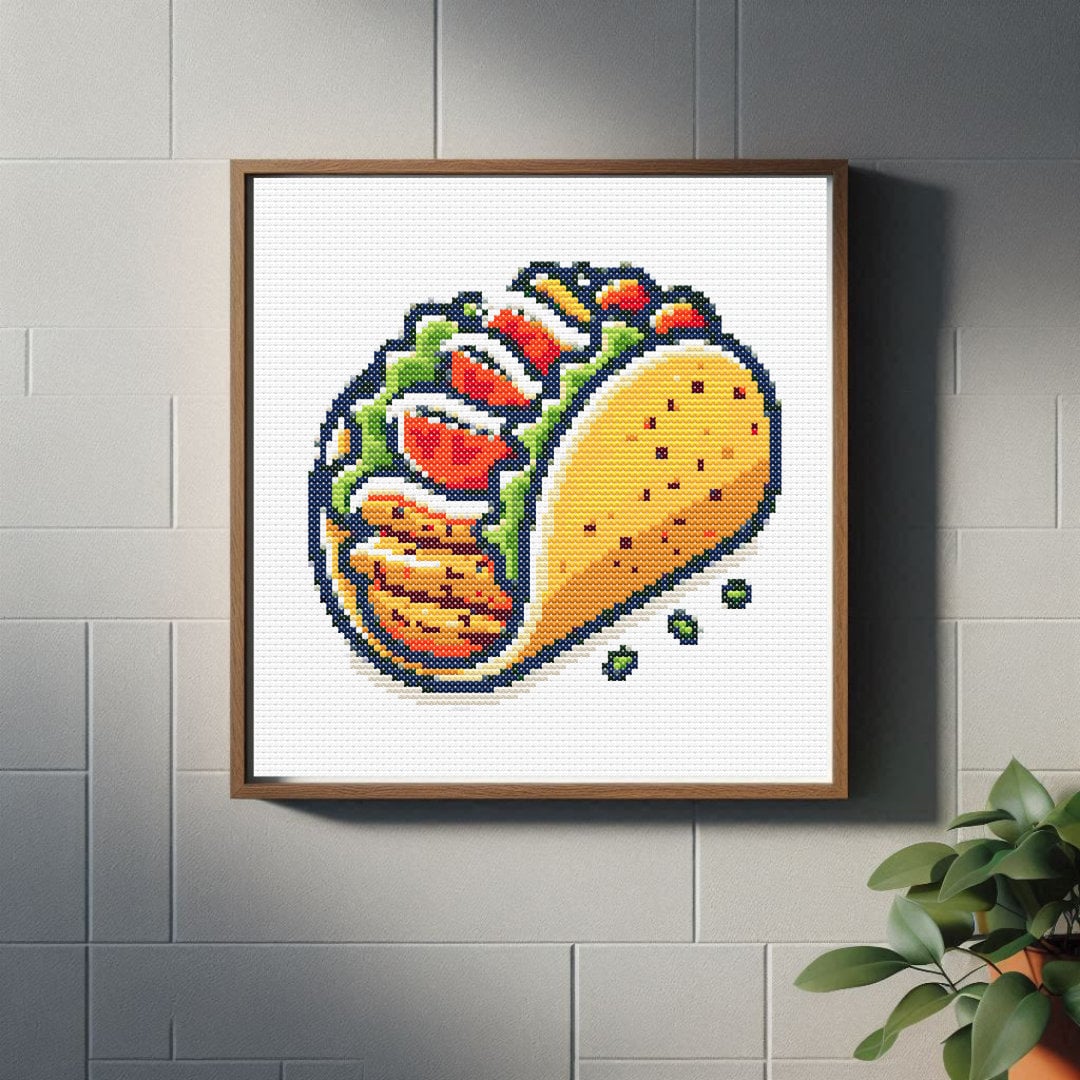 Tako Themed Cross Stitch Pattern | Digital Download | Fun Craft ...