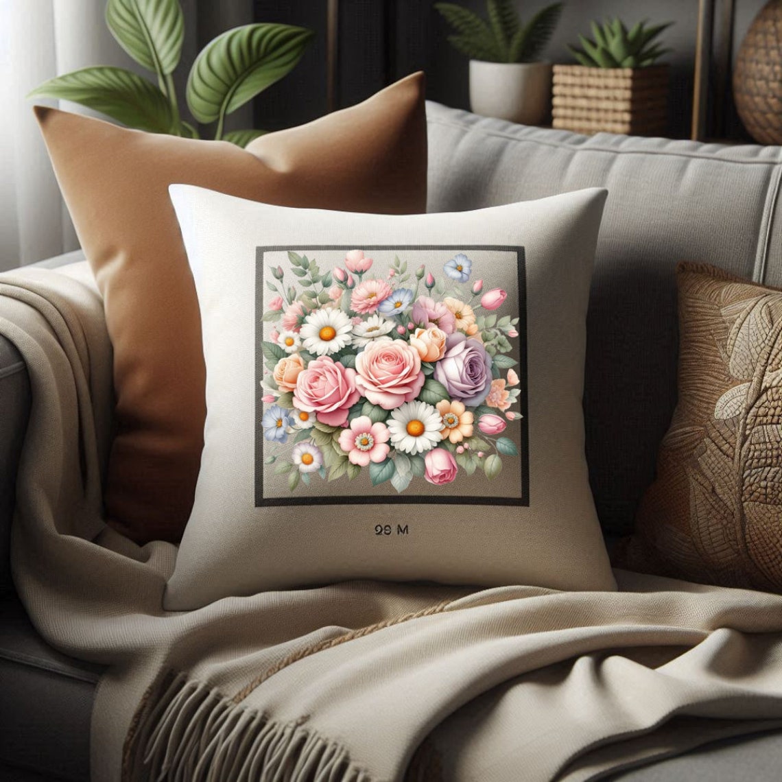 Digital Cross-stitch Models With Floral Patterns: Downloadable Designs ...