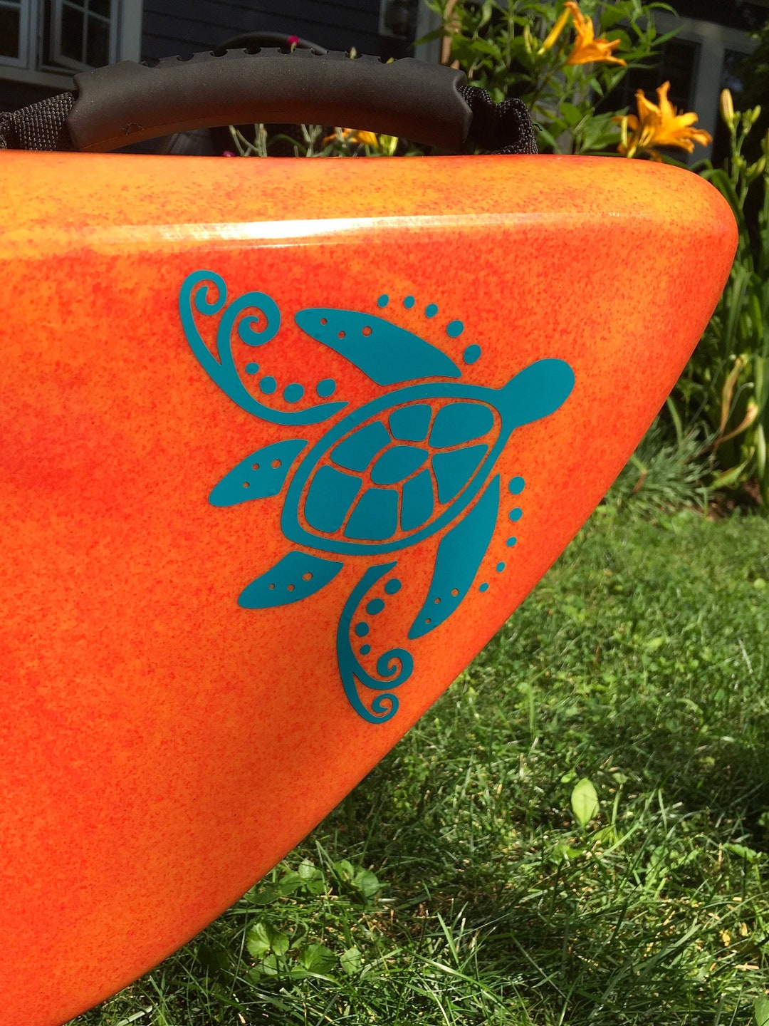 A Favorite! Sea Turtle, MEDIUM, Kayak Decal - Etsy