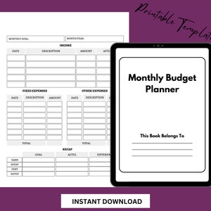 Financial Harmony, A Monthly Budget Planner, Empower Your Wallet ...