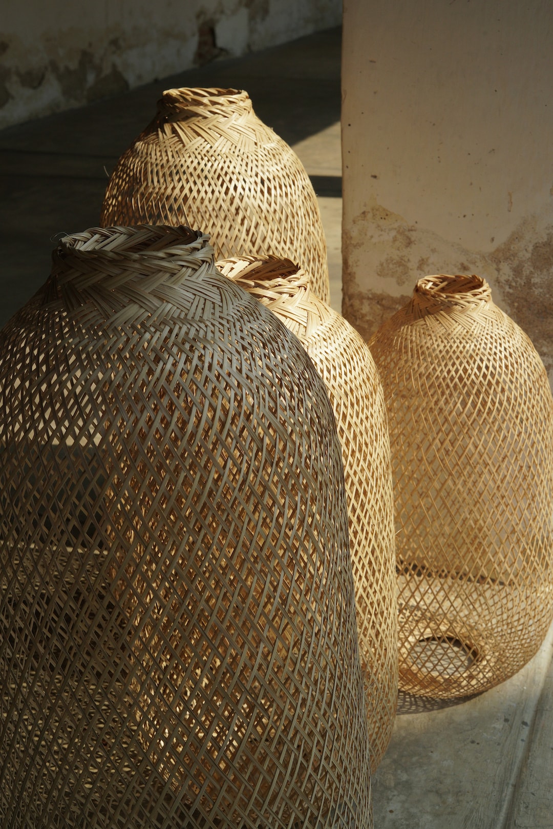 Handmade Bamboo Pendant Light: Natural Woven Lamp Shade - Etsy Canada
