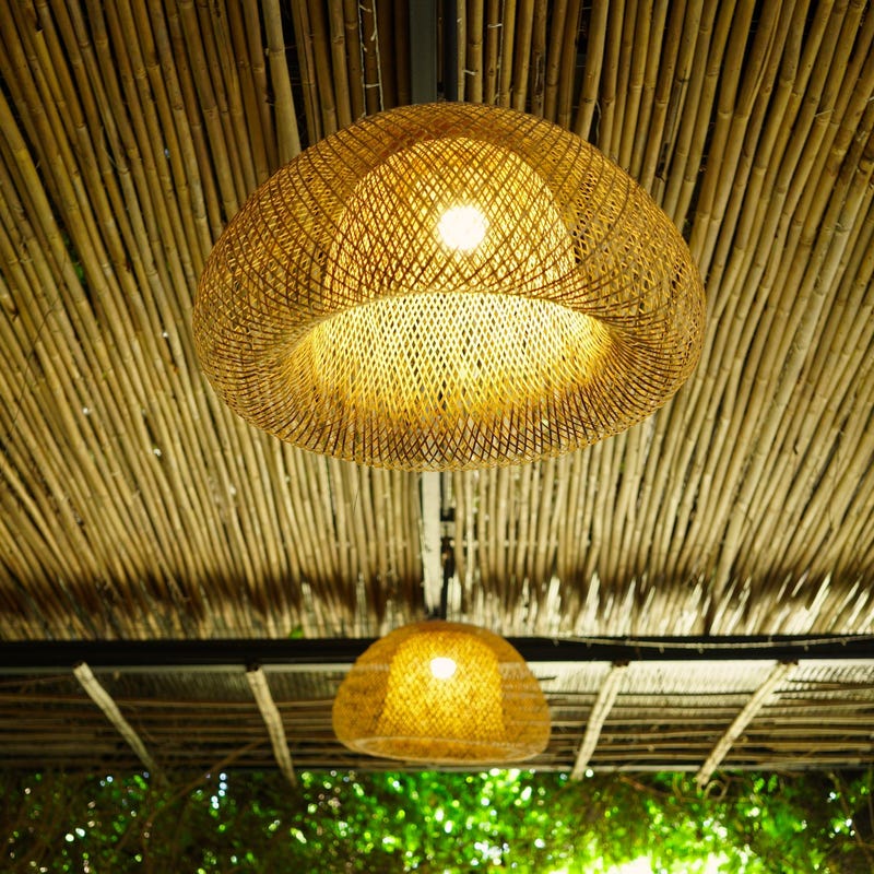 Bamboo Lampshade - Etsy