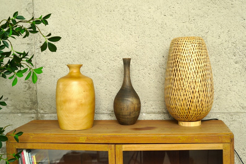 Natural Mango Wood Vase Handcrafted and Eco-friendly Home Decor and ...