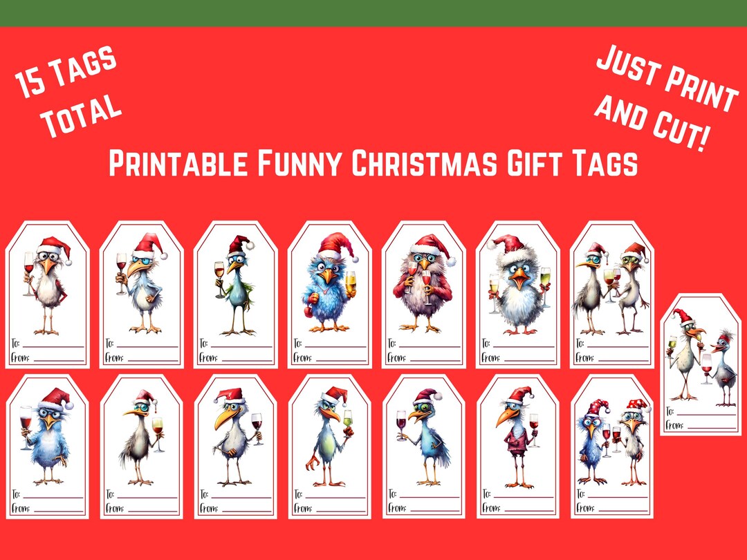Printable Chicken Gift Tags, Chicken Christmas, Homesteading Tags, Farm ...