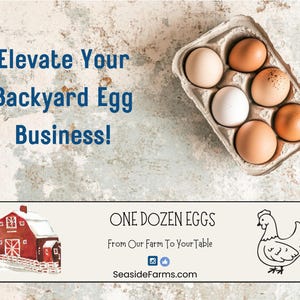 Editable Egg Carton Label, Custom Sticker Labels, Printable Farm Fresh ...