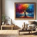 Ai-created Rainbow Tree Wall Art - Textured Colorful Print in Multiple ...