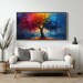 Ai-created Rainbow Tree Wall Art - Textured Colorful Print in Multiple ...