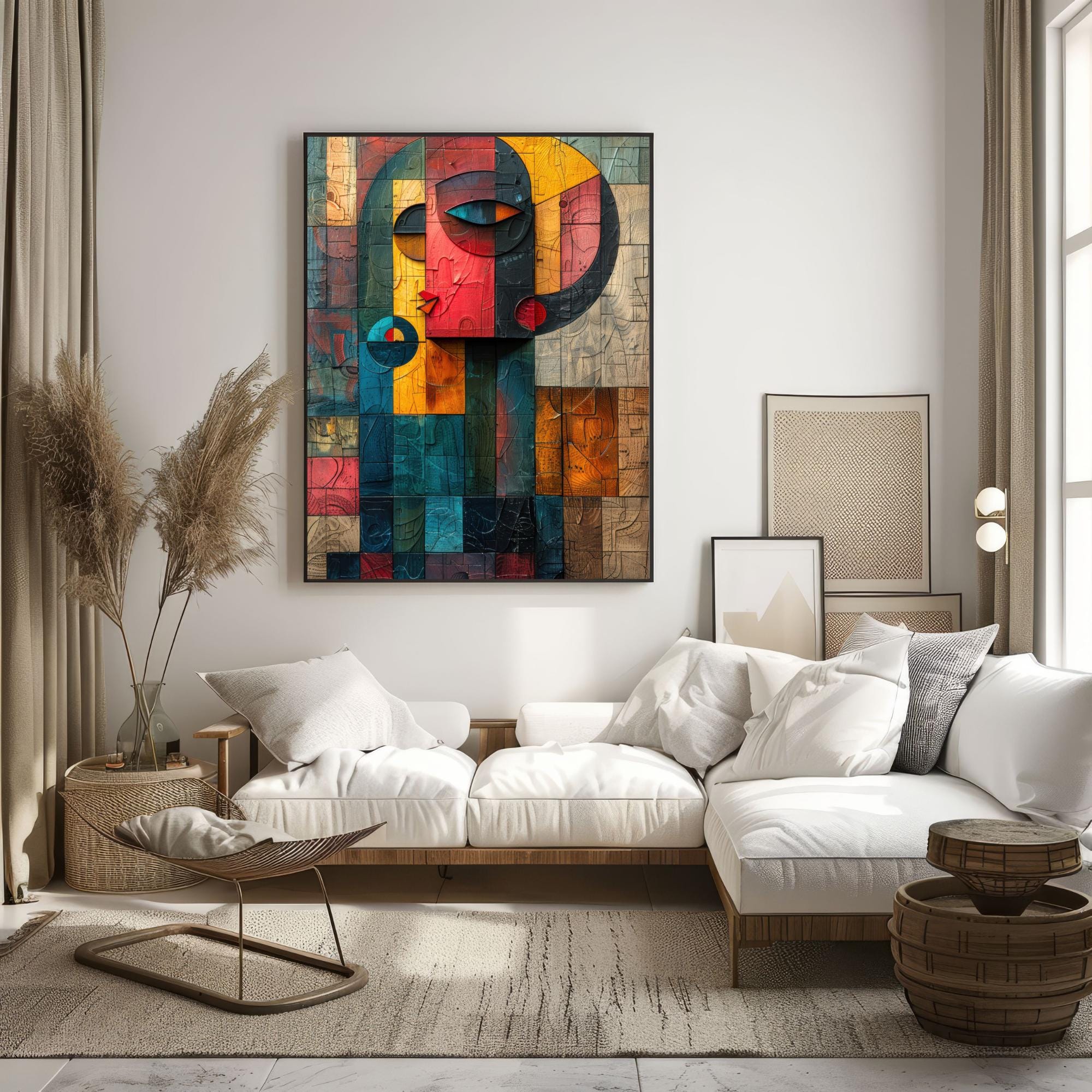 Colorful Abstract Printable Wall Art Ai-generated Instant Digital ...