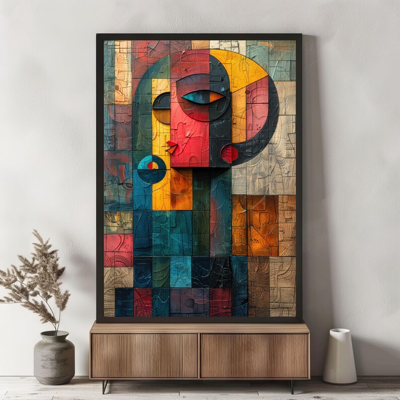 Colorful Abstract Printable Wall Art | Ai-generated Instant Digital ...