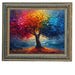 Ai-created Rainbow Tree Wall Art - Textured Colorful Print in Multiple ...