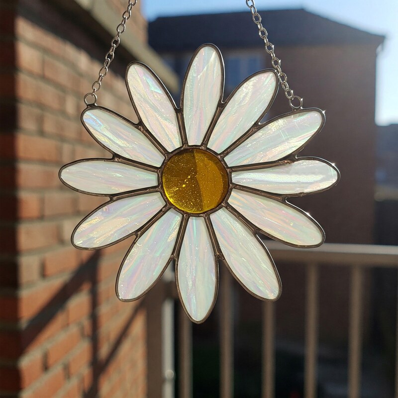Stained Glass Daisy - Etsy
