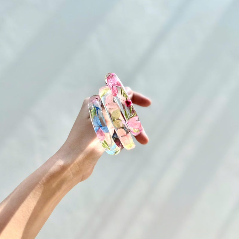 Resin Bracelet - Etsy