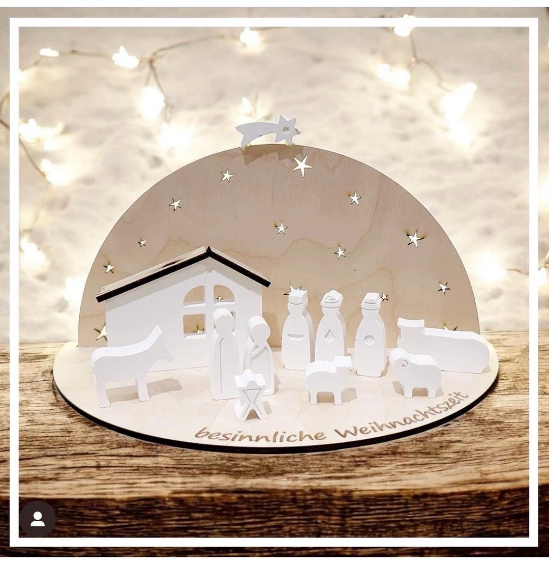 Digital SVG File Including Commercial License, Nativity Scene, Laser ...