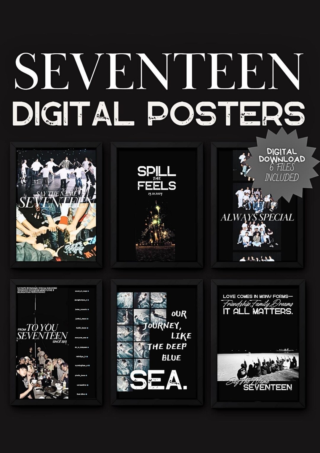 SEVENTEEN POSTERS Digital Download Digital Prints Kрор Posters - Etsy