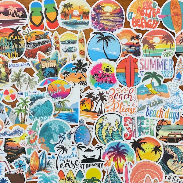 Beach Stickers - Etsy