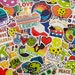Pickleball Sticker Set 25 or 50, Waterproof Durable Vinyl Pickleball ...