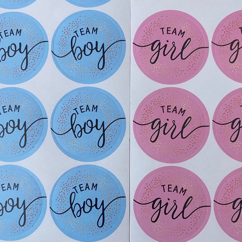 Team Girl Team Boy Cups - Etsy