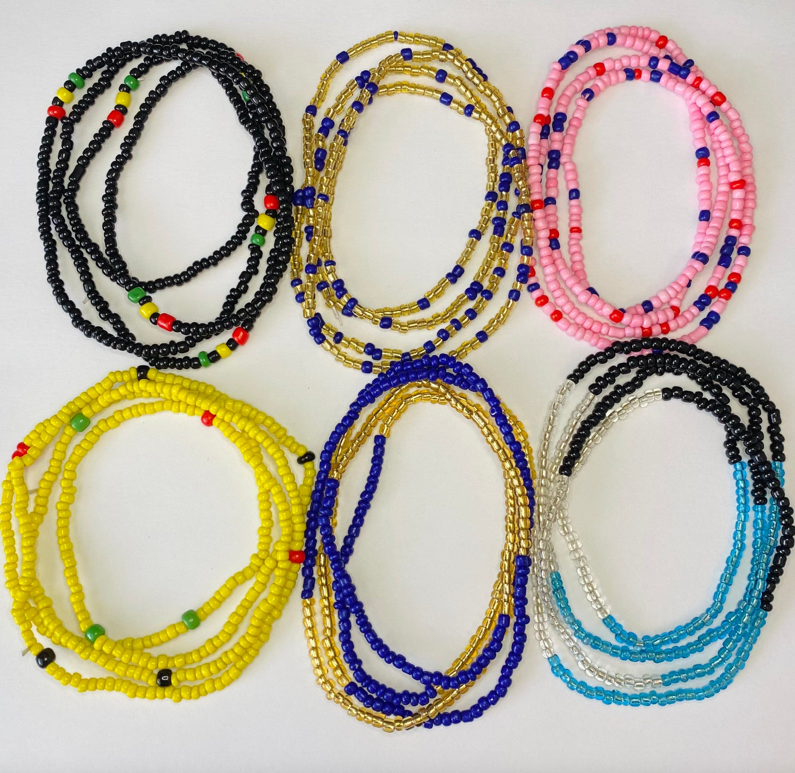 Wrap Bead Stretch Chain - Belly Chain, Anklet, Bracelet, Necklace ...