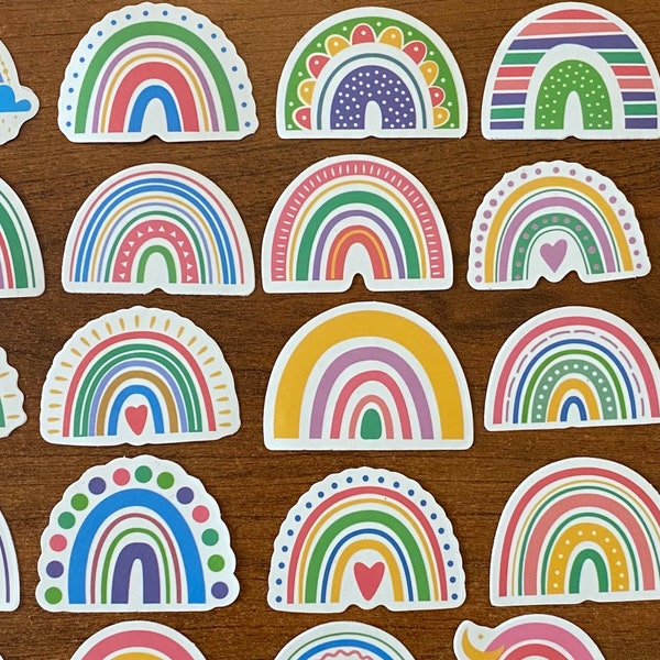 Rainbow Stickers - Etsy