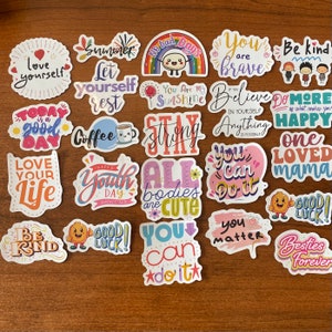 Quotes Words Encouragement Inspirational Happy Quote Colorful Sticker ...