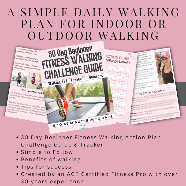 Beginner Exercise Walking 30 Day Challenge Guide, How to Start Walking ...