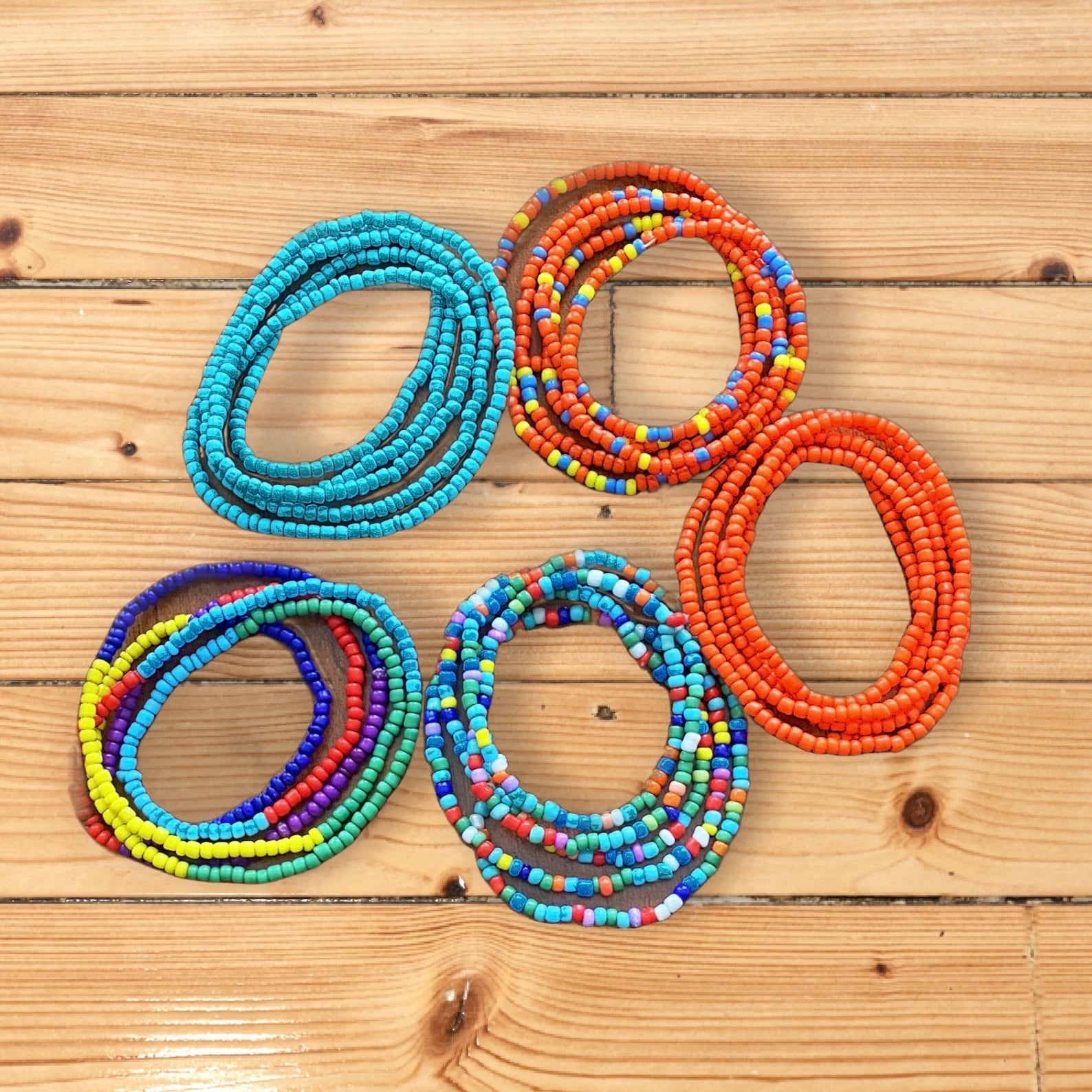 Wrap Bead Stretch Chain - Belly Chain, Anklet, Bracelet, Necklace ...