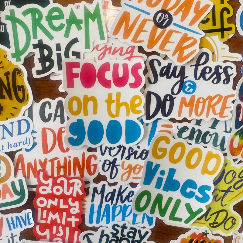 Quote Stickers - Etsy