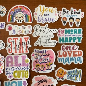 Quotes Words Encouragement Inspirational Happy Quote Colorful Sticker ...