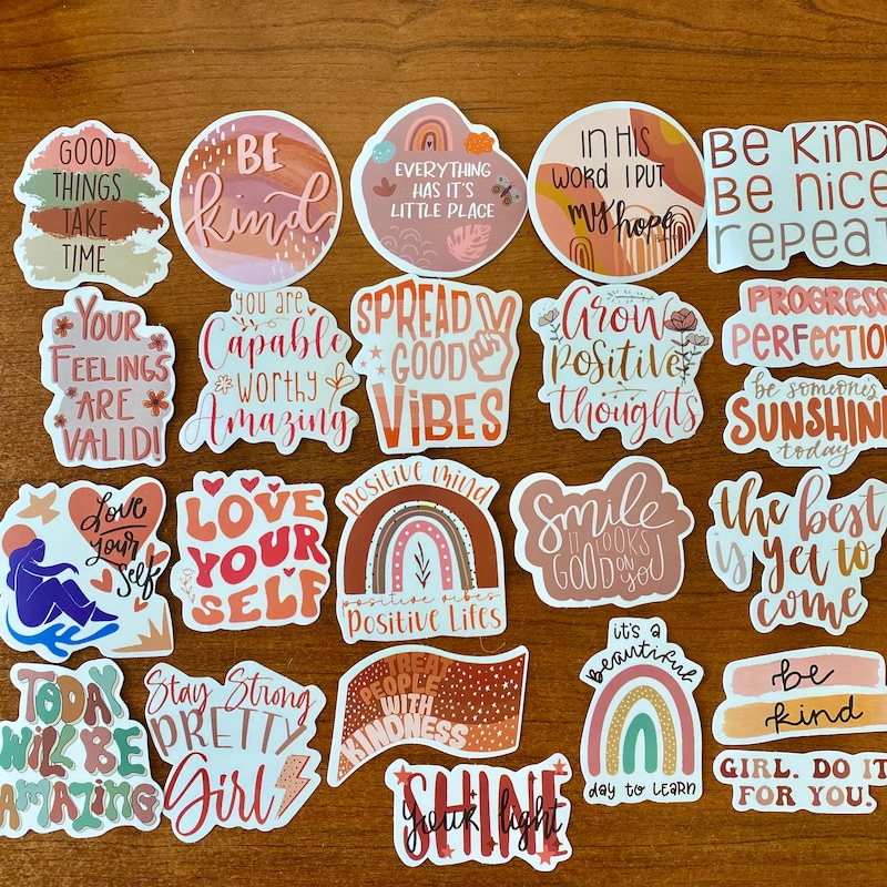 Inspirational Quotes Stickers - Etsy