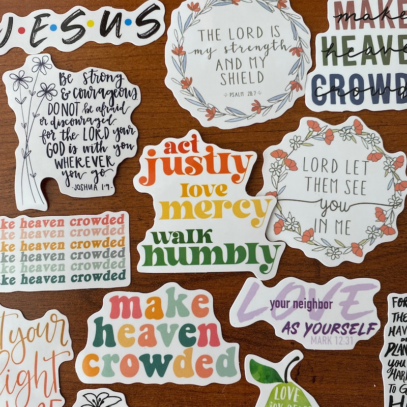 Christian Stickers - Etsy