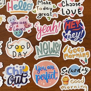 Quotes Words Encouragement Inspirational Happy Quote Colorful Sticker ...