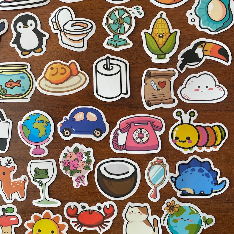 Cute Stickers for Kids, Small Childrens Stickers, Kids Party Decals for ...