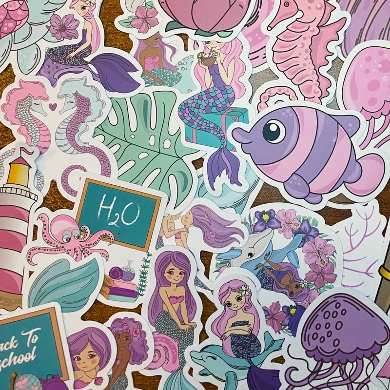 Mermaid Decals - Etsy