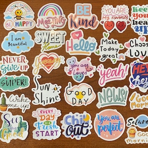 Quotes Words Encouragement Inspirational Happy Quote Colorful Sticker ...