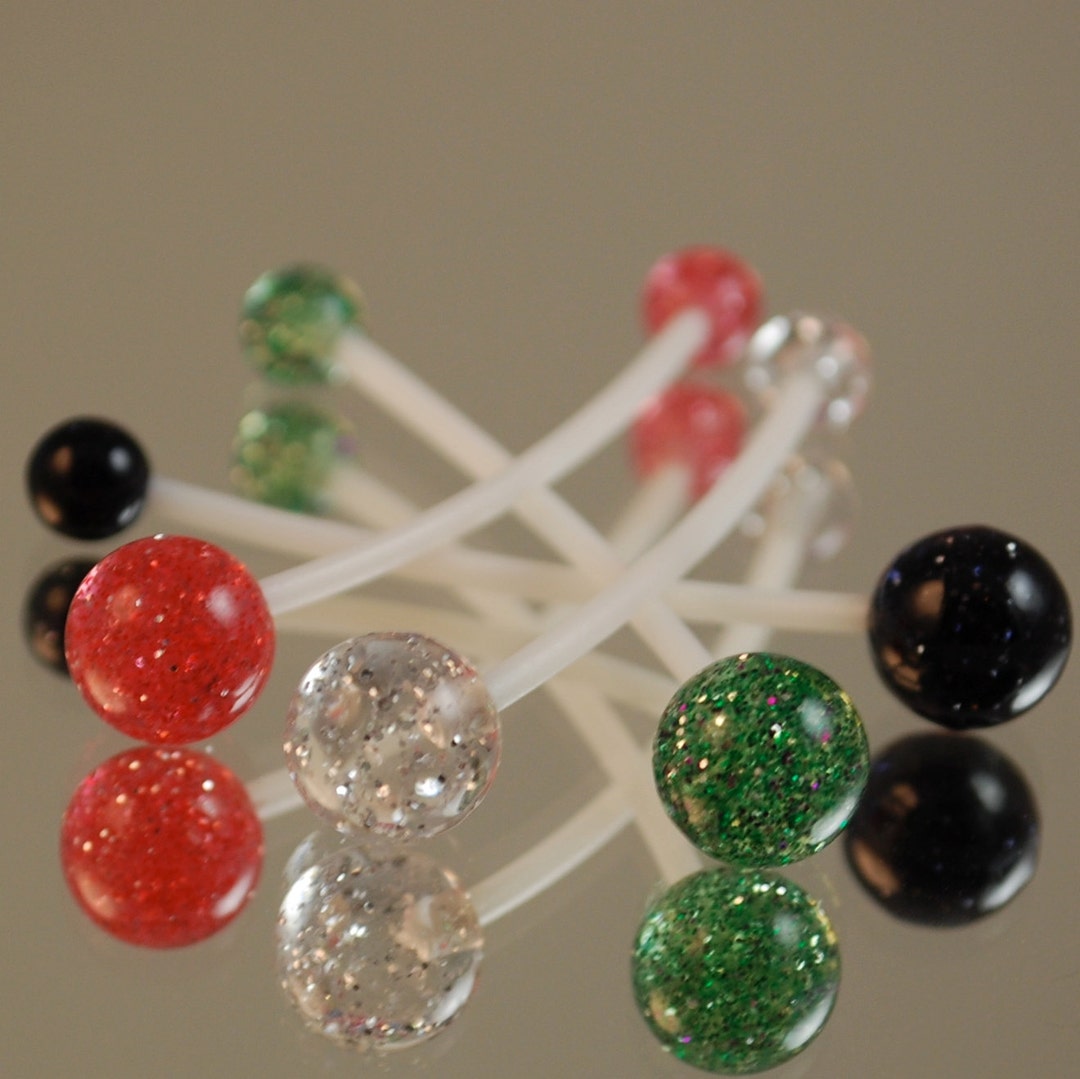 Maternity Belly Button Ring, Ultra Glitter Flexible Pregnancy Belly ...