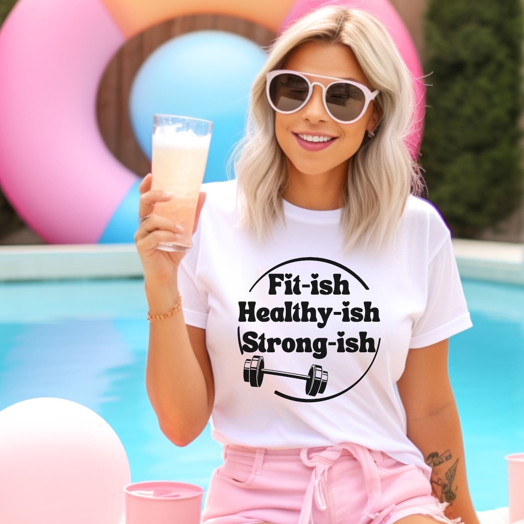 Funny Workout Shirt Fitish Healthyish Strongish, Fitness Softstyle ...
