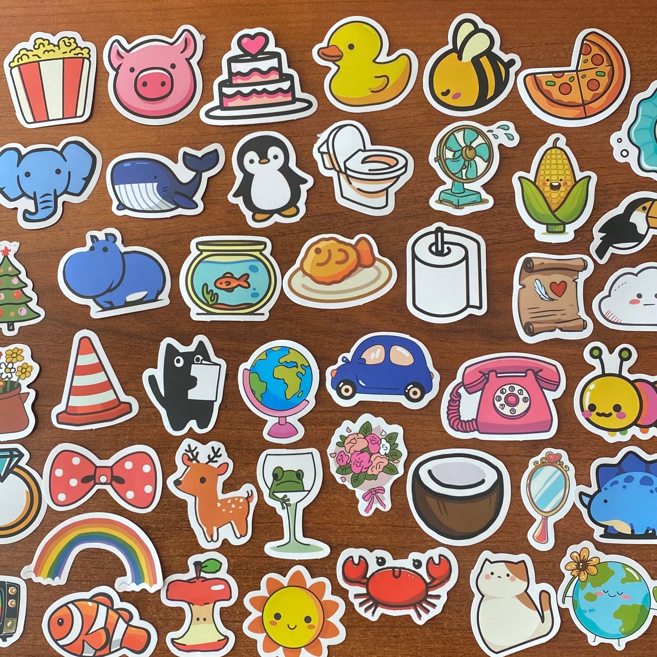 Cute Stickers for Kids, Small Childrens Stickers, Kids Party Decals for ...