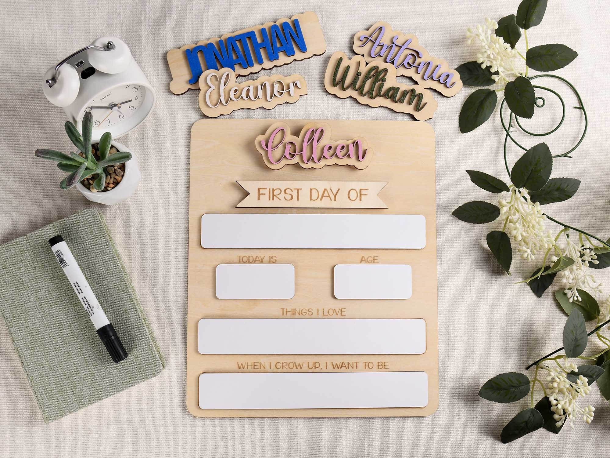 First Day of School Sign,custom First Day at School Sign,back to School ...