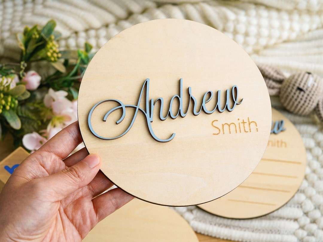 Baby Announcement Sign With Birth Stats,wood Sign for Name Reveal ...