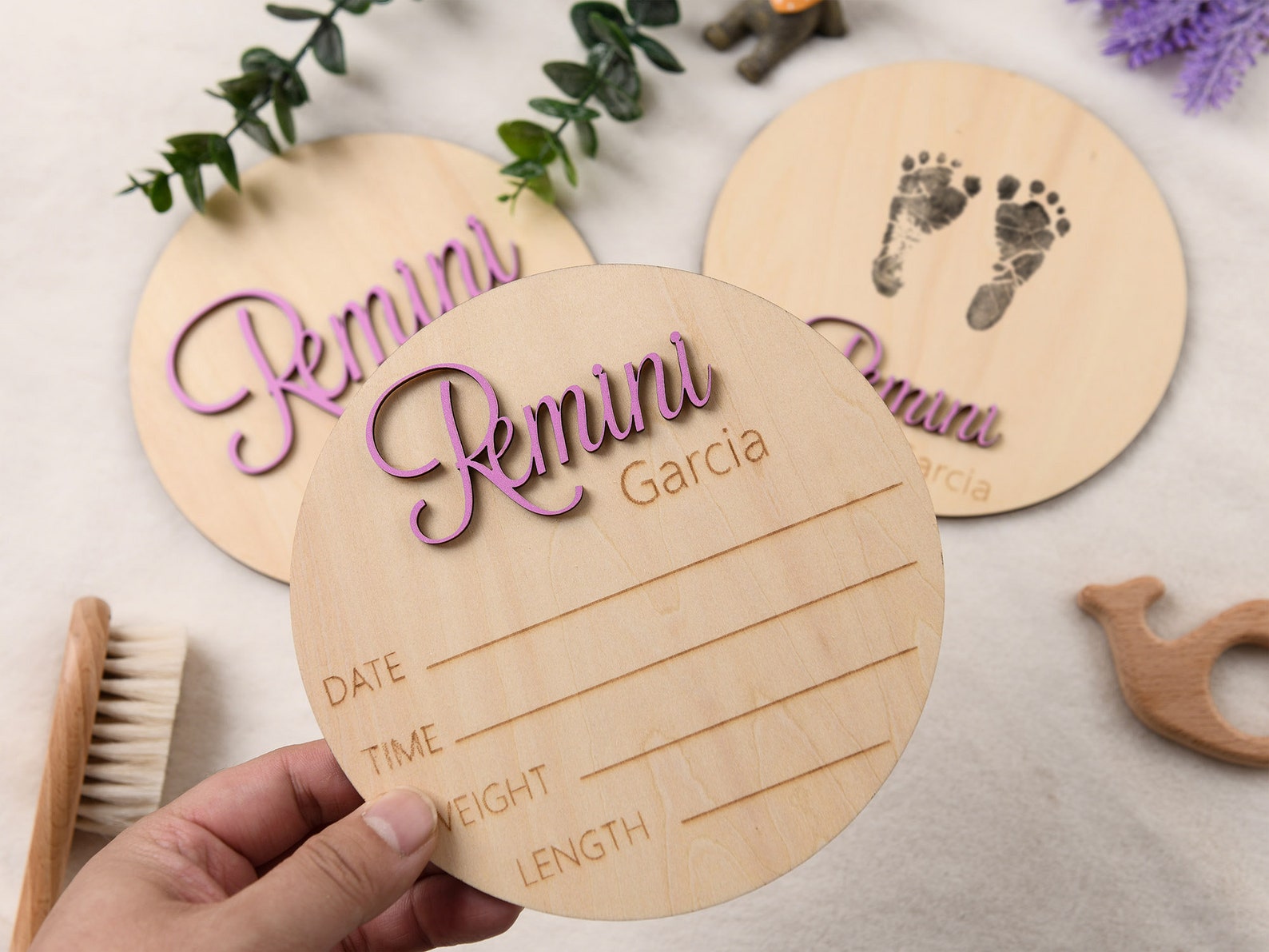 Custom Baby Arrival Announcement Sign,custom Footprint Sign for Newborn ...