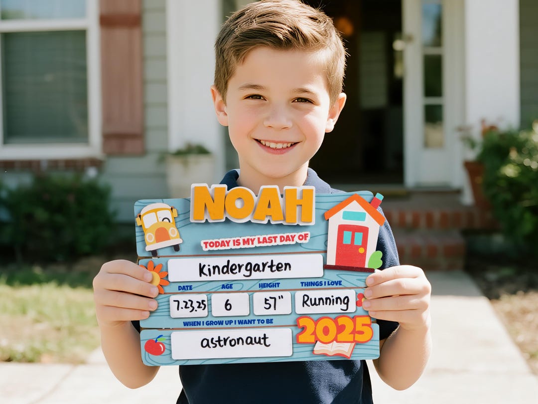 First Day of School Sign,custom First &last Day of School Sign, School ...