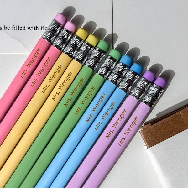 Custom Pencils - Etsy