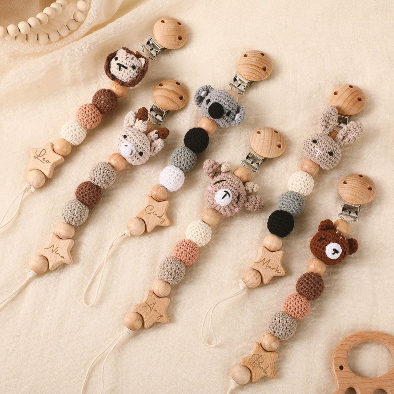 Wood Pacifier Clip - Etsy