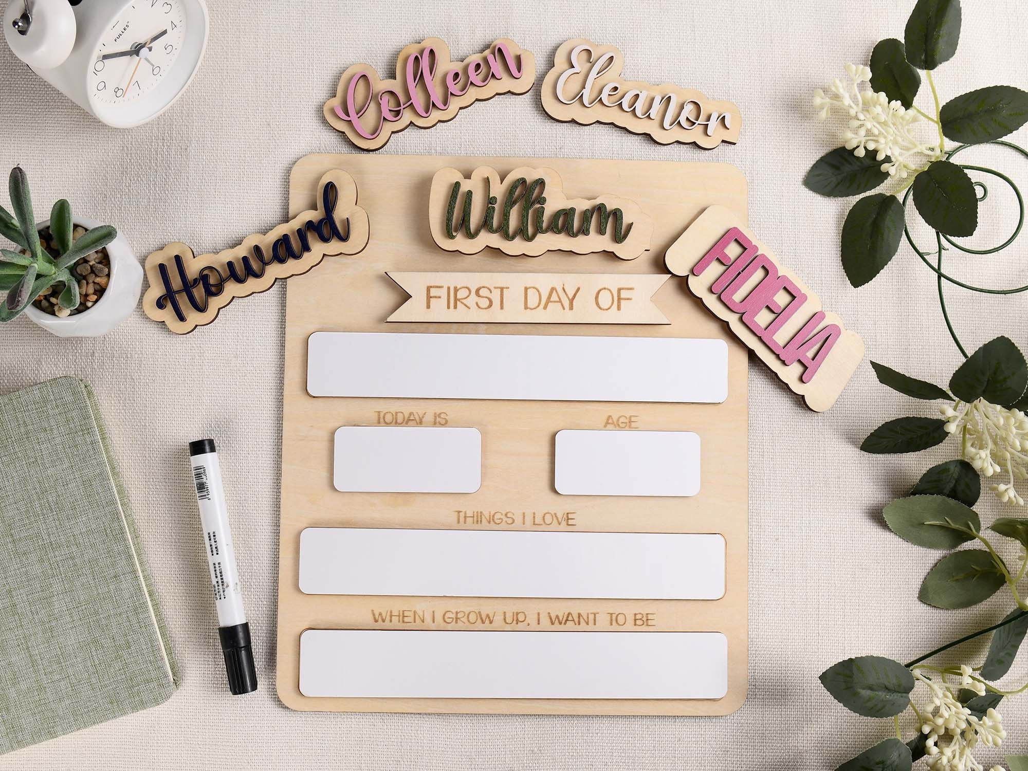 First Day of School Sign,custom First Day at School Sign,back to School ...