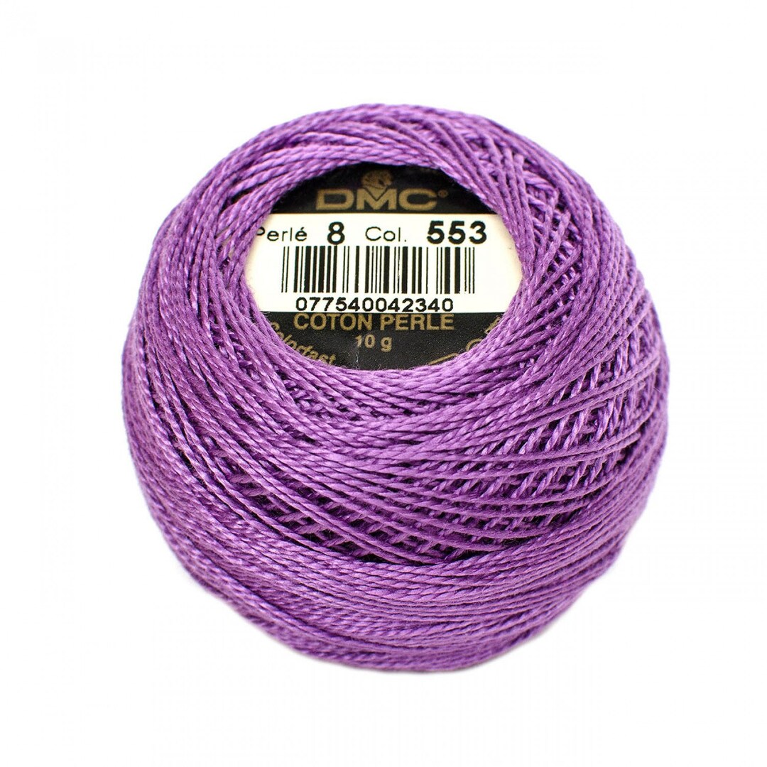 DMC Pearl / Perle Cotton Thread Balls Size 8 VIOLET 553 - Etsy
